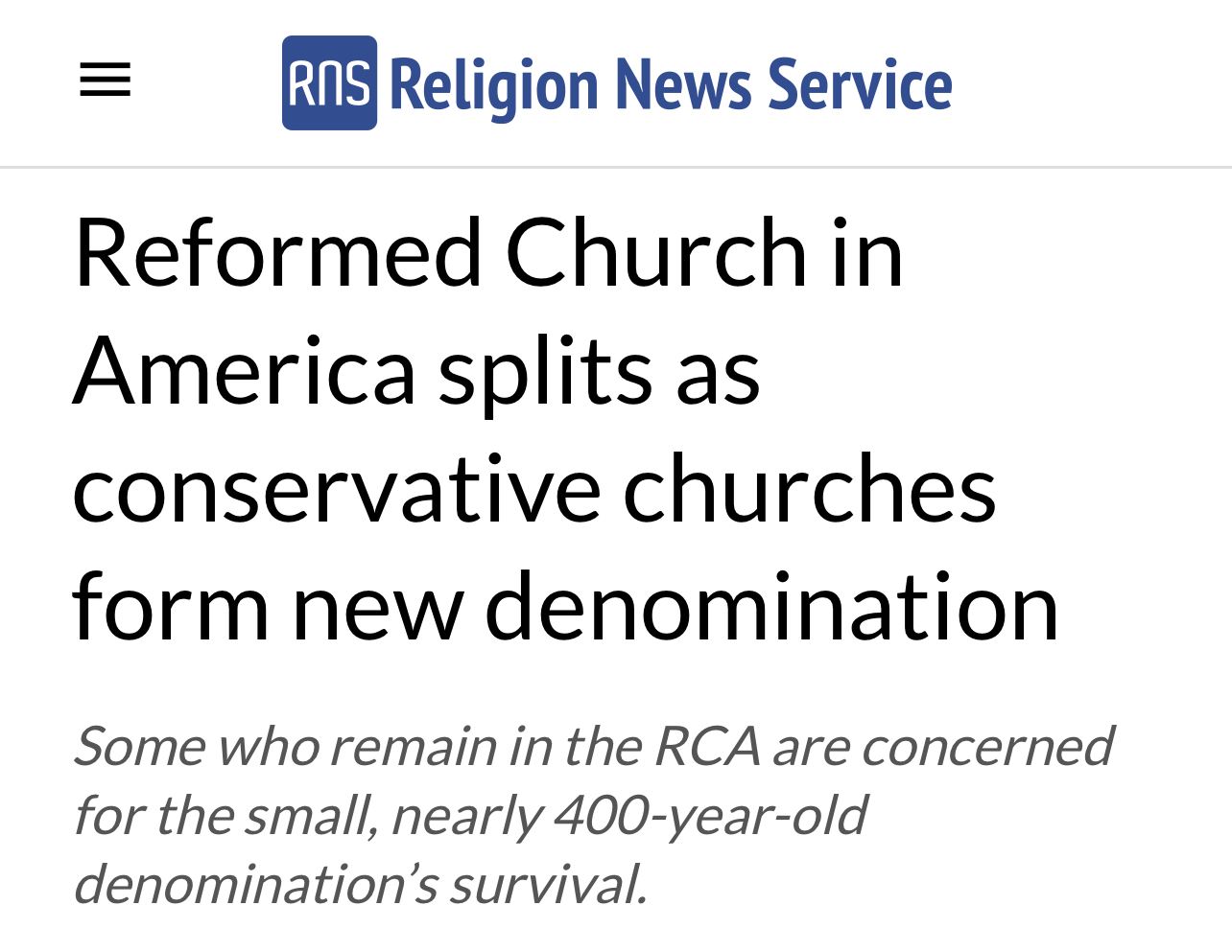 A New Denominational Home for RCLA – Church Planting In The Hood